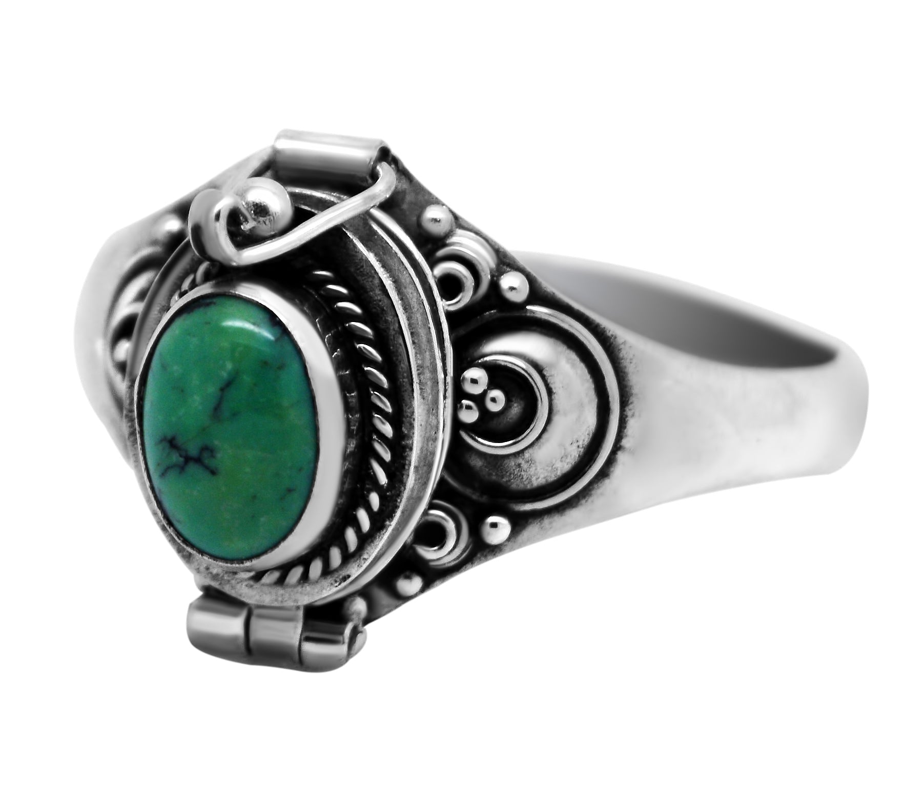 Poison Ring ~ Turquoise and Sterling Silver – Silver Insanity