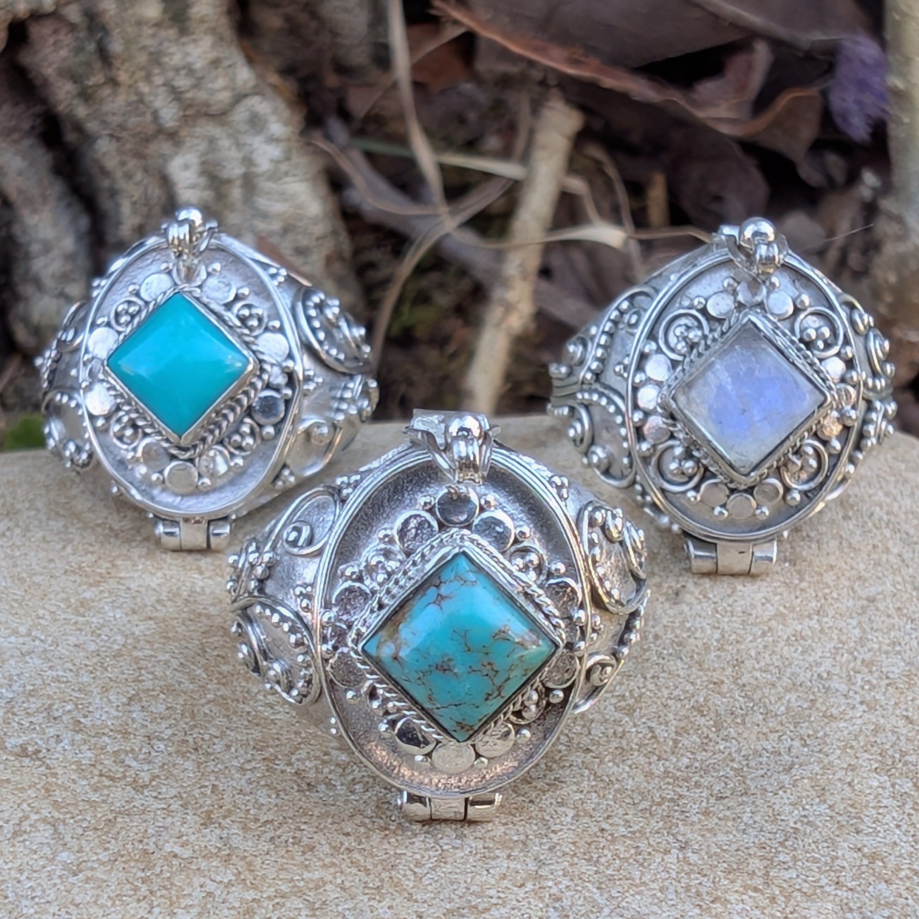 Gemstone Poison Ring in Sterling Silver - Secret Keeper – Silver Insanity