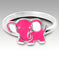 Pink Elephant Childs Sterling Silver Ring – Silver Insanity