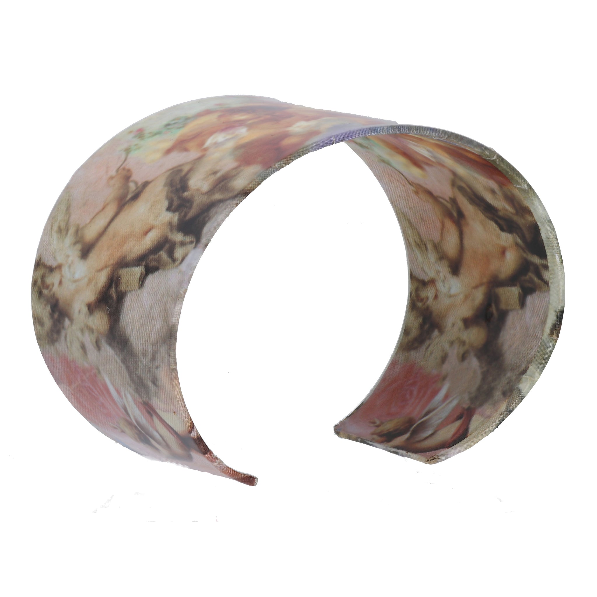 Heavenly Cherub - Angel Cuff Wide Paper and Metal Bracelet – Silver ...