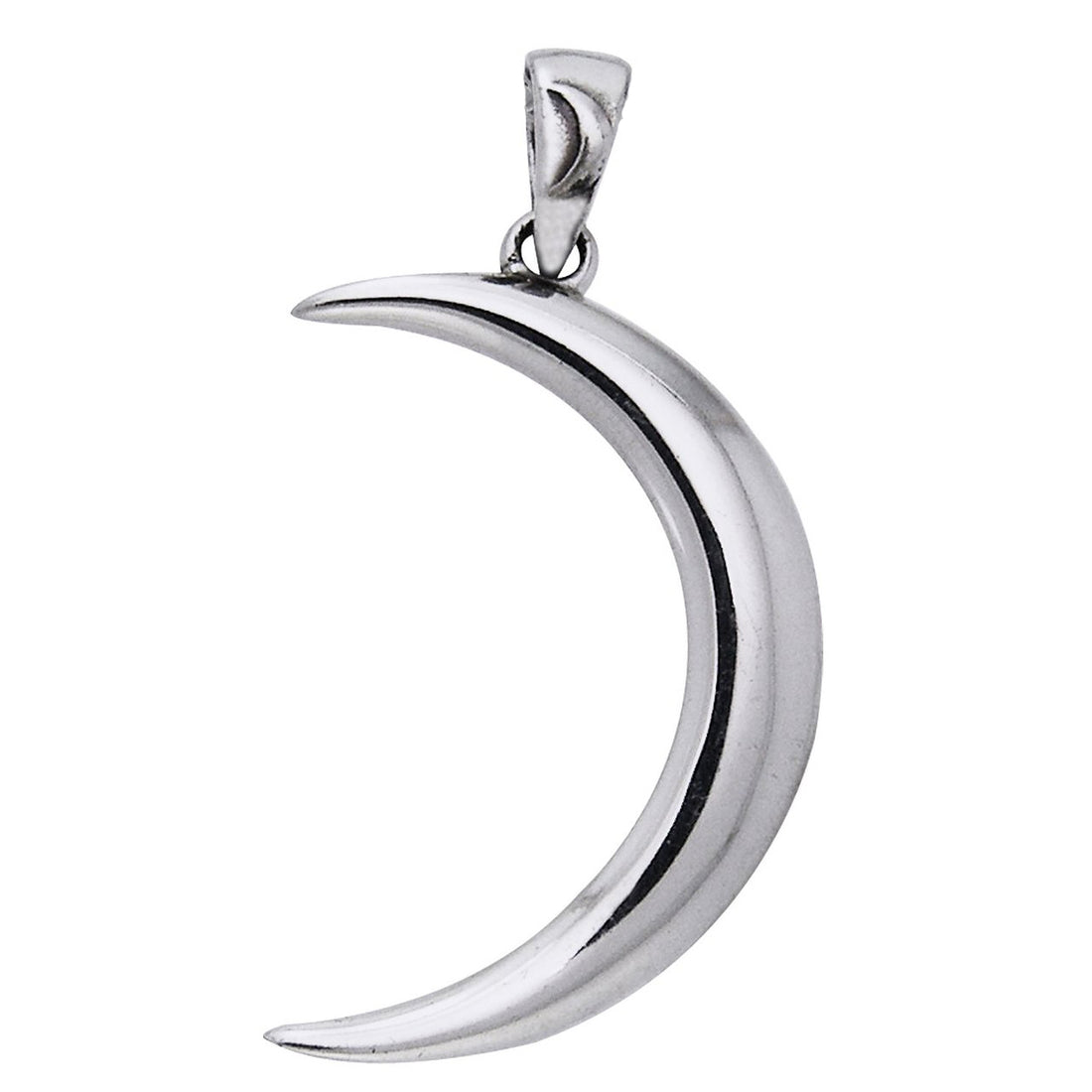 Large Crescent Moon - Lunar Magic Sterling Silver Pendant – Silver Insanity