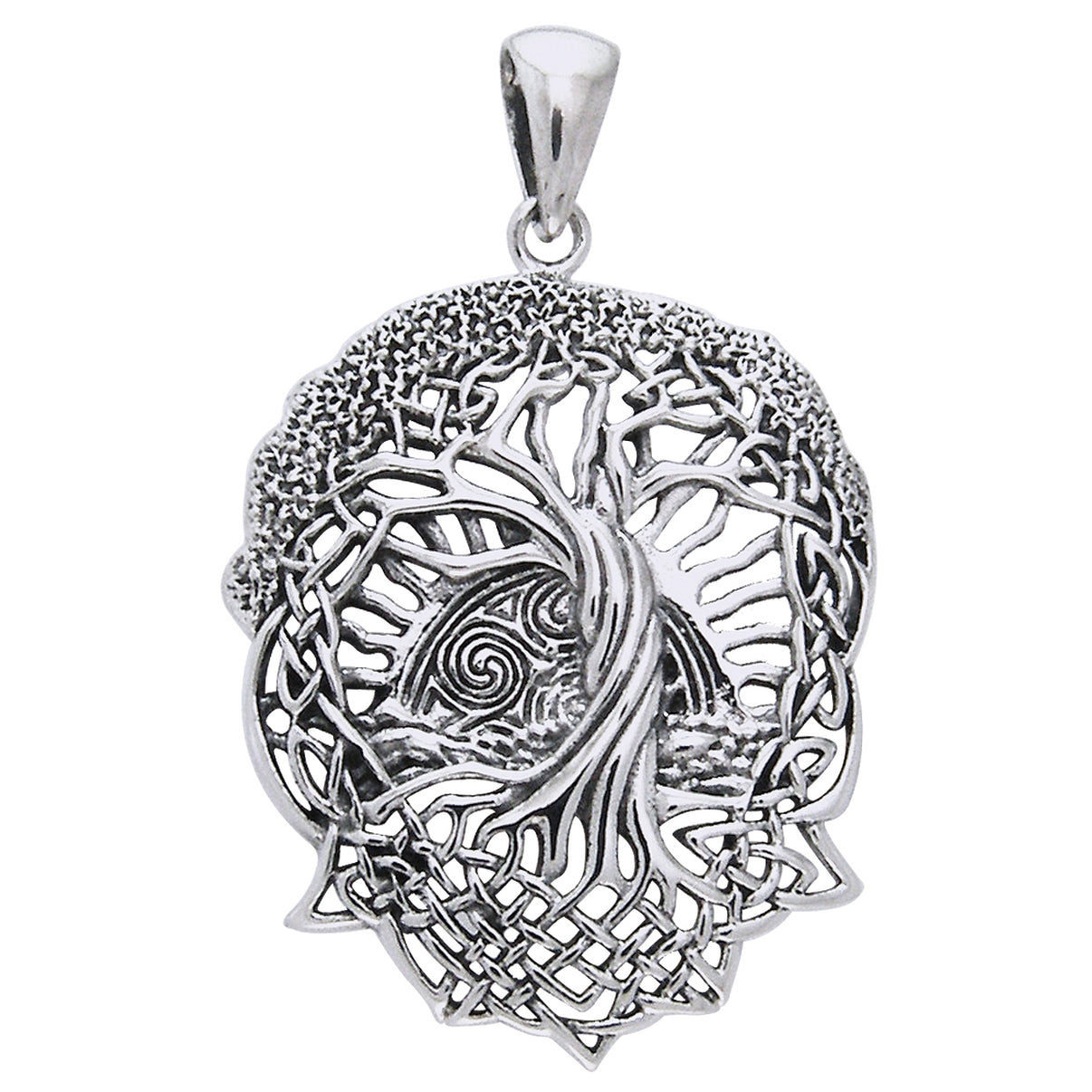Rising Sun - Interconnect Celtic Knot Tree of Life Sterling Silver Pen ...