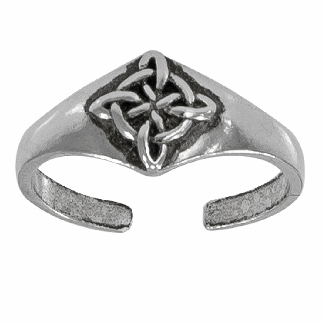 Sterling Silver Celtic Knot Northern Star Toe Pinky Ring – Silver Insanity