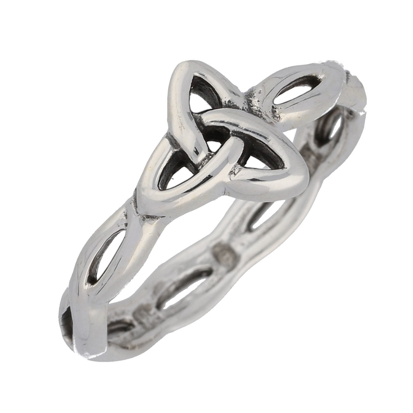 Trinity Knot Emblem Ring in Sterling Silver – Silver Insanity